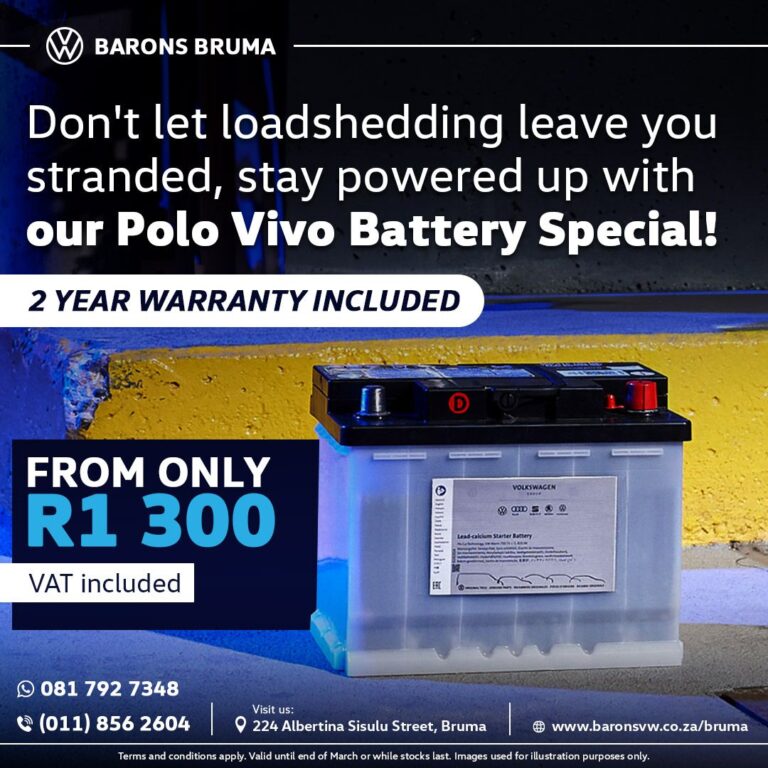Polo Vivo Battery Special – Barons Bruma